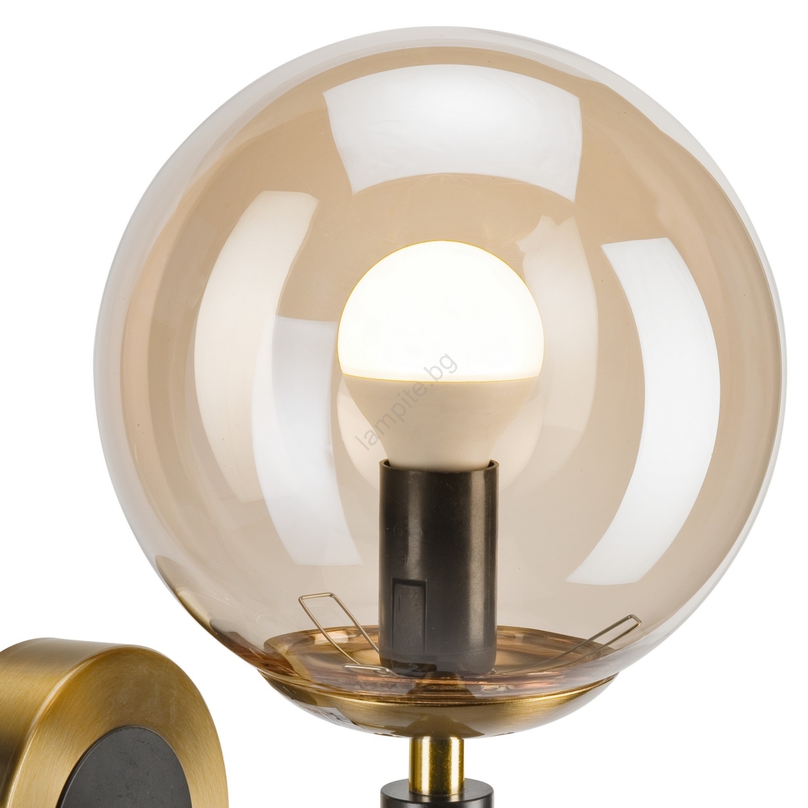 Аплик ROLLO 1xE14/5W/230V златист/опушен бежов | Lampite