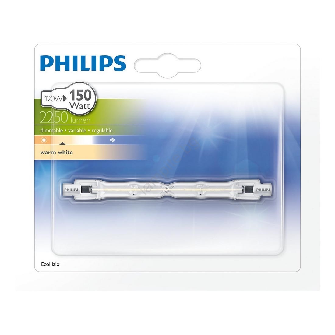 Халогенна крушка Philips R7s/120W/230V 118 мм 2900K | Lampite