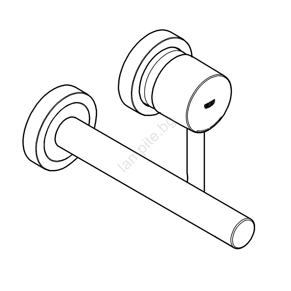 GROHE 19967GN1 - смесител за умивалник ESSENCE 230 мм, златен | Lampite