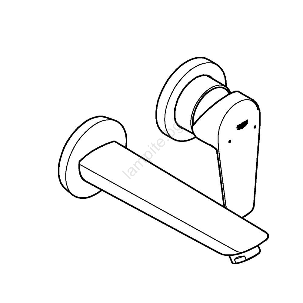 GROHE 20474001 - Смесител за умивалник 177 мм, полирано хромово ...