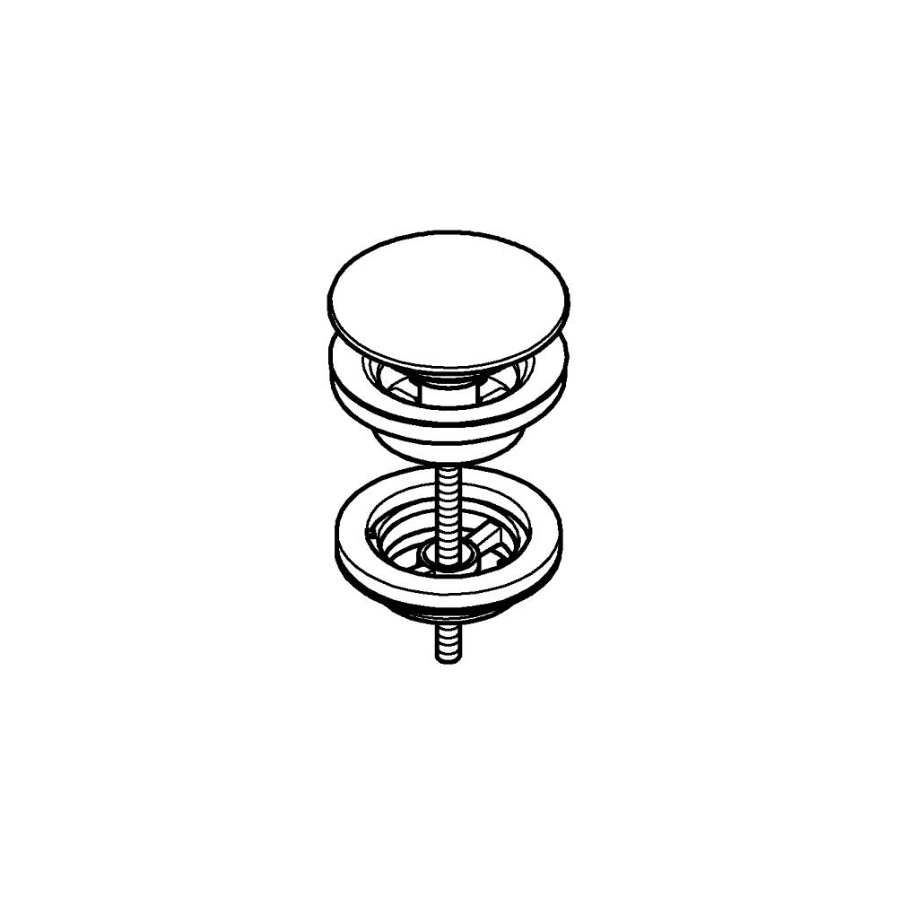 GROHE 65807AL0 - Комплект за сифон за умивалници с преливник, графит ...