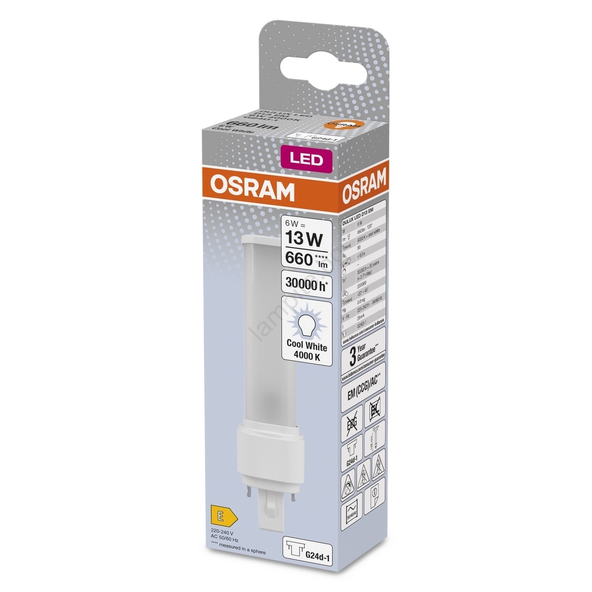 LED Крушка G24D-1/6W/230V 4000K - Osram | Lampite