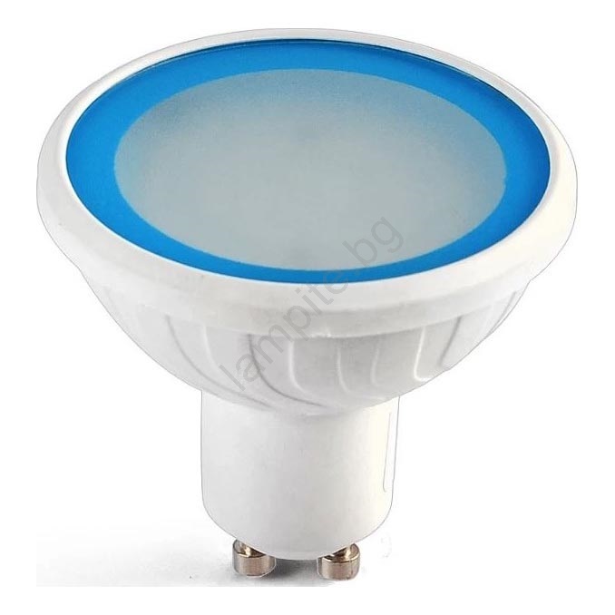 LED Димируем прожектор крушка EASY CONNECT GU10/4W/230V син | Lampite