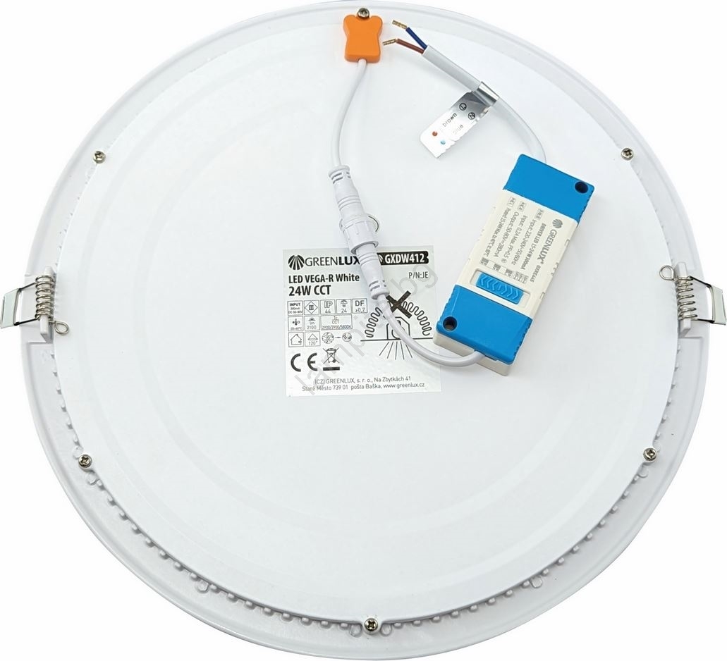 LED Лампа за окачен таван VEGA LED/24W/230V 2900/3900/5800K Ø 30 см бял ...