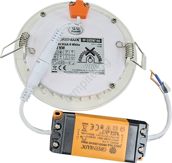 LED Лампа за вграждане в баня VEGA LED/6W/230V 3800K Ø 11,8 см IP44 ...