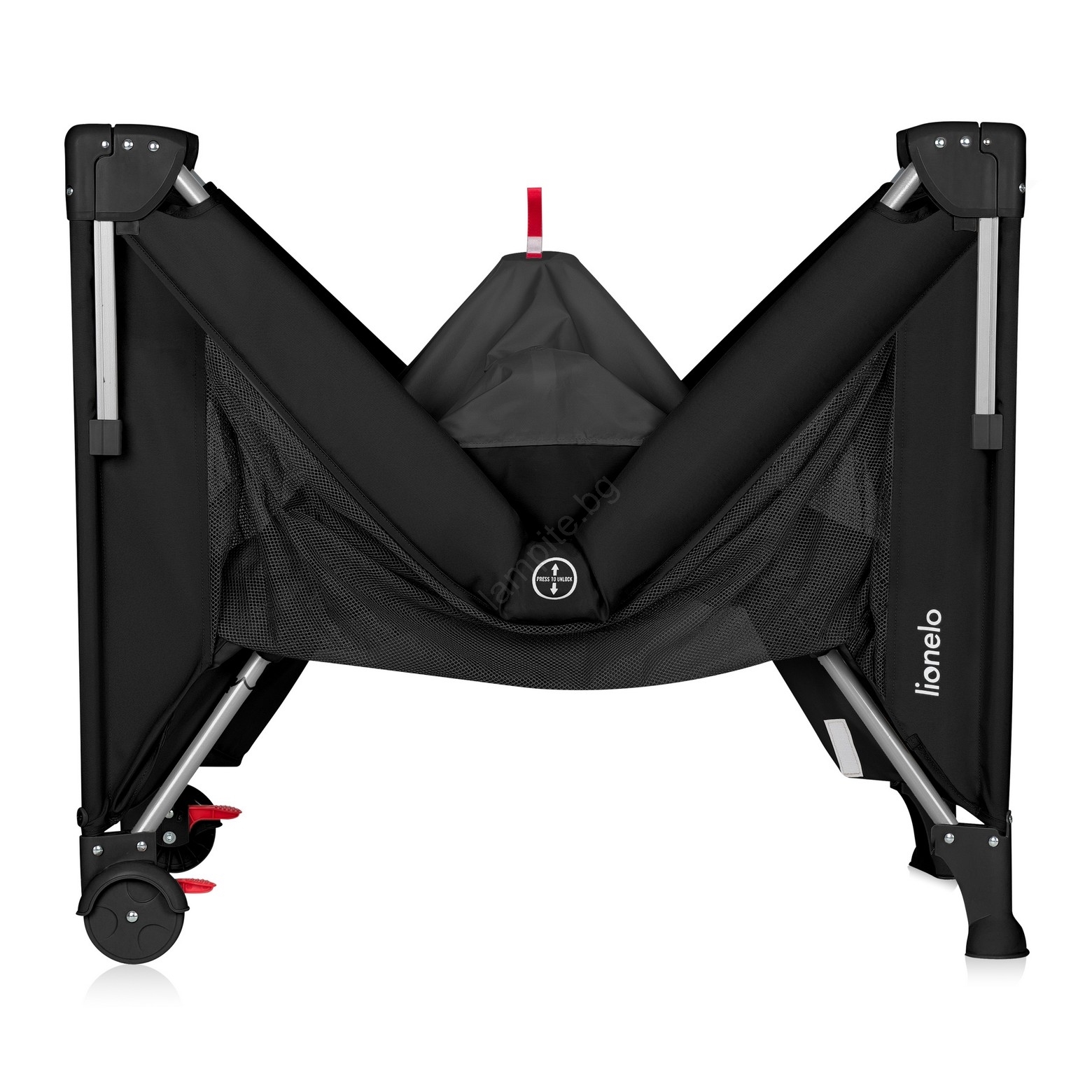 Lionelo - Пътна кошара 3 в 1 ELLEN Black Carbon | Lampite