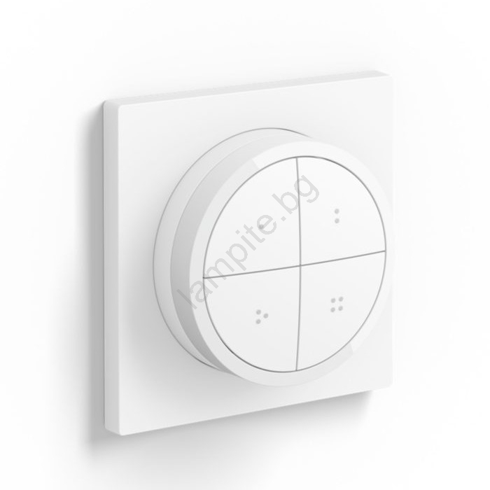 Philips - Дистанционно управление с превключвател Hue TAP 1xCR2032 бяло ...