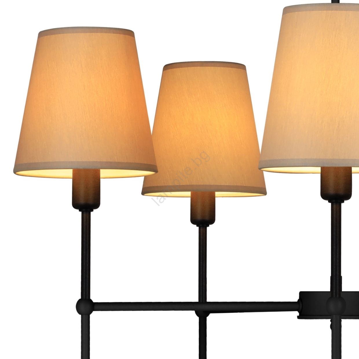 Полилей на тръба MADELA 5xE14/40W/230V бежов/черен | Lampite
