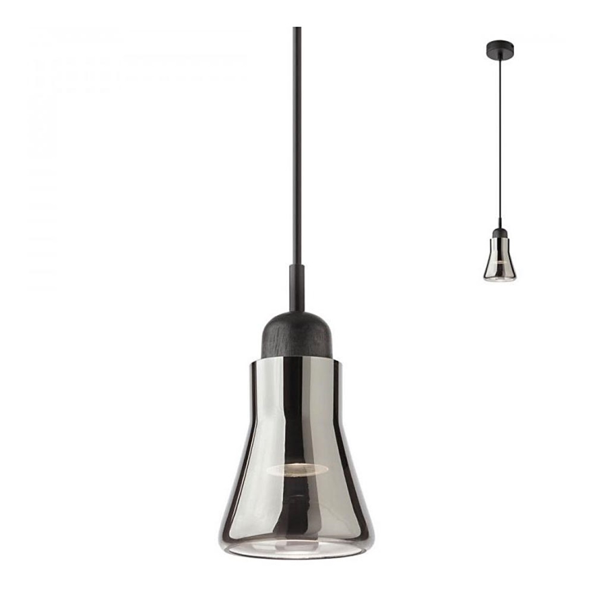 Redo 01-1519 - Пендел UPPER 1xGU10/28W/230V черен/сив | Lampite