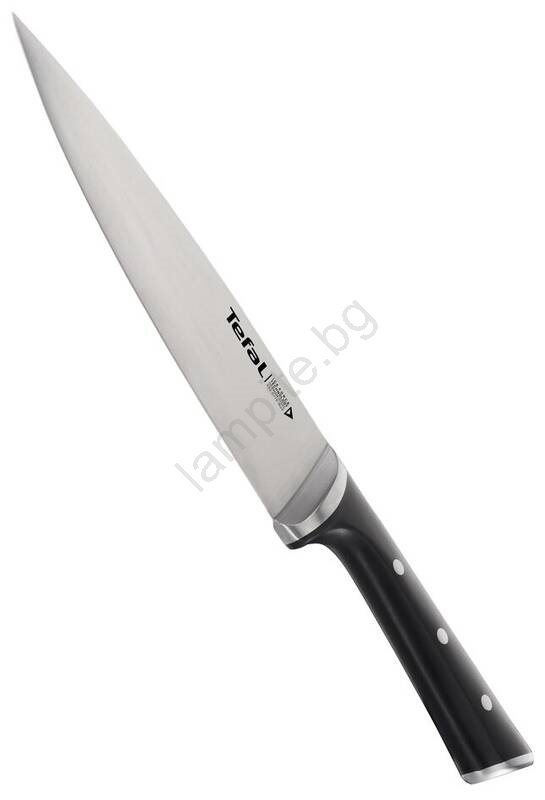 Tefal - Нож от неръждаема стомана chef ICE FORCE 20 см хром/черен | Lampite