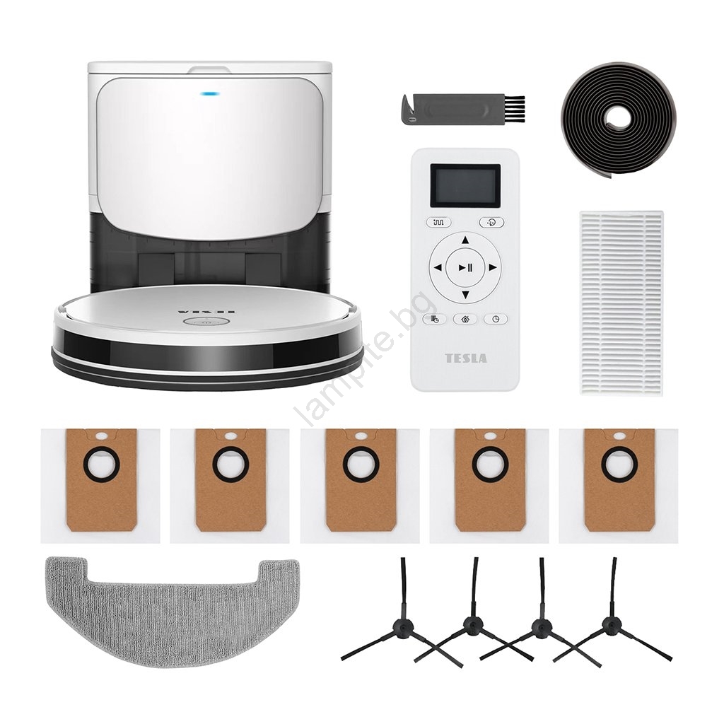 TESLA Electronics RoboStar 2v1 робот прахосмукачка 2600 mAh Wi-Fi бял ...